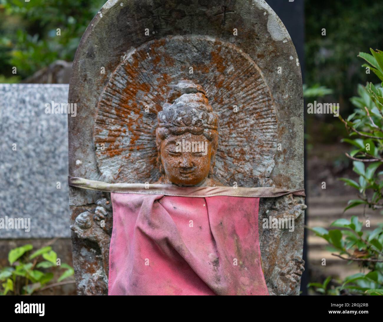 Stone statue (public art) of Ojizou san, protector of children and ...