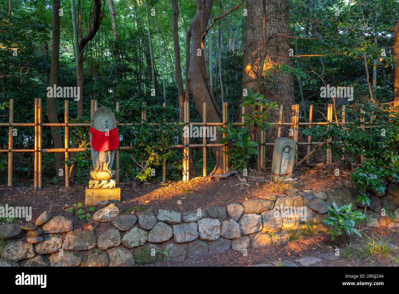 Stone statue (public art) of Ojizou san, protector of children and ...
