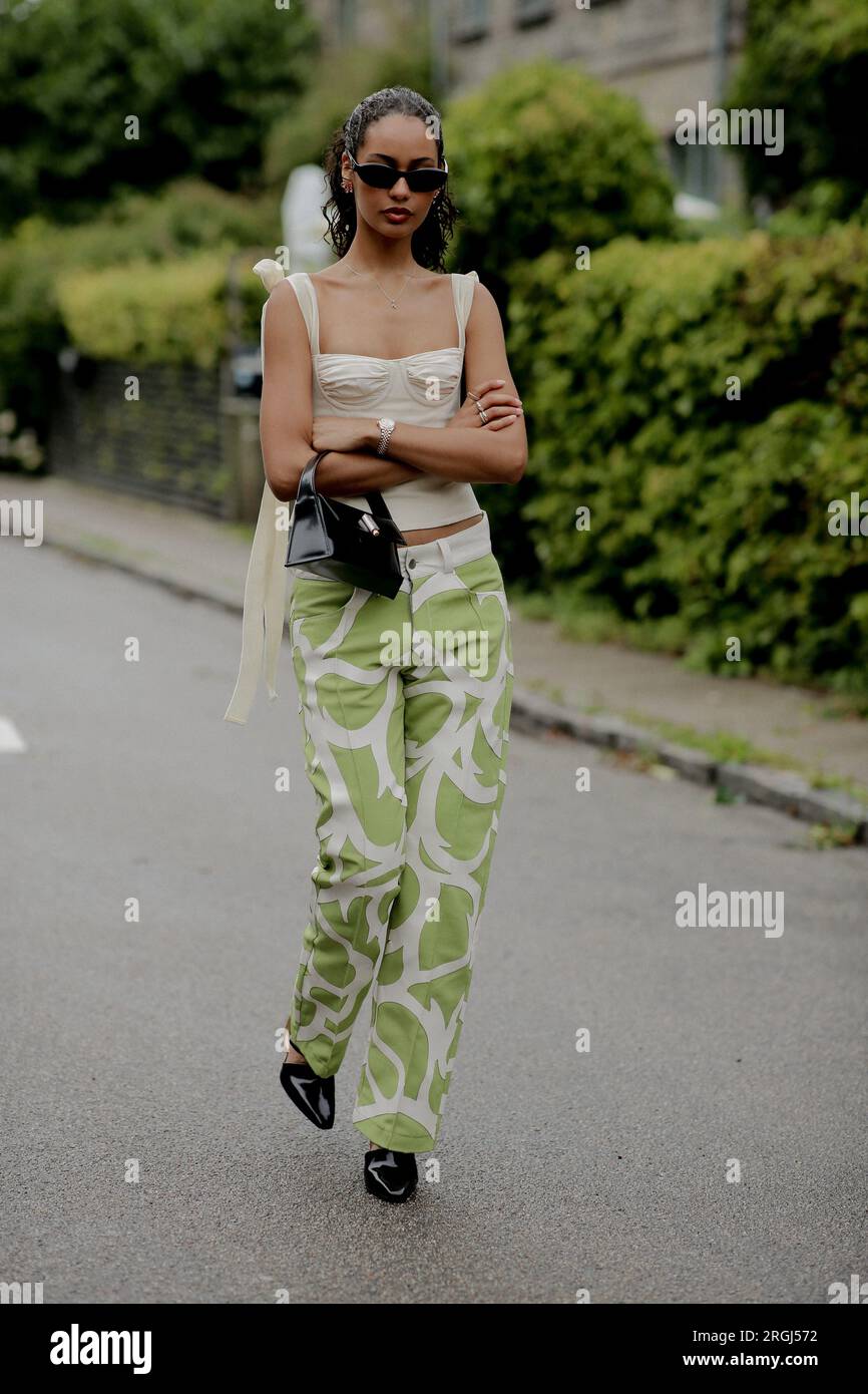 Copenhagen, Denmark. 09th Aug, 2023. Street style, Jamila Strand ...