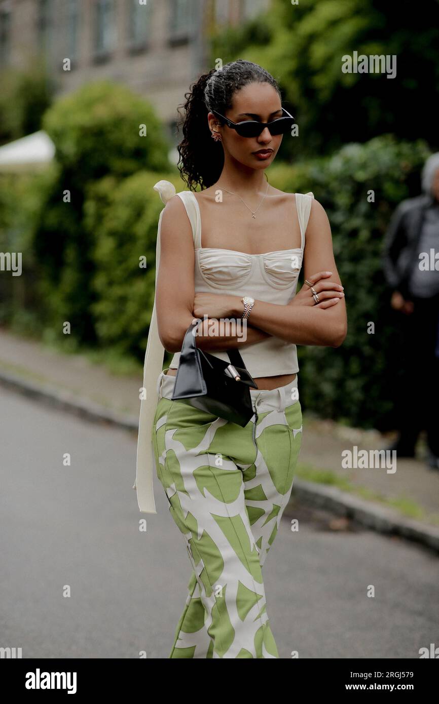 Copenhagen, Denmark. 09th Aug, 2023. Street style, Jamila Strand ...