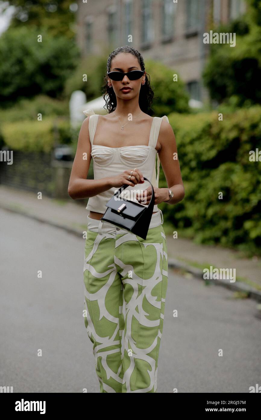 Copenhagen, Denmark. 09th Aug, 2023. Street style, Jamila Strand ...