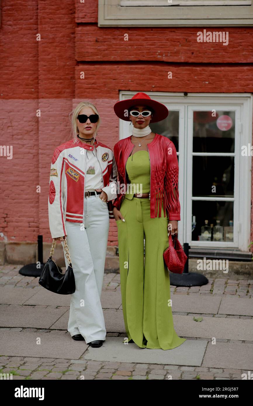 Copenhagen, Denmark. 09th Aug, 2023. Street style, Petra Henriette Rufi ...