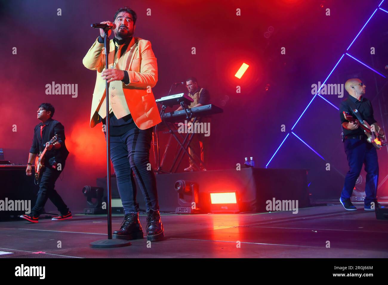 Sitges, Spain. 09th Aug, 2023. Spanish singer Antonio Orozco performs ...