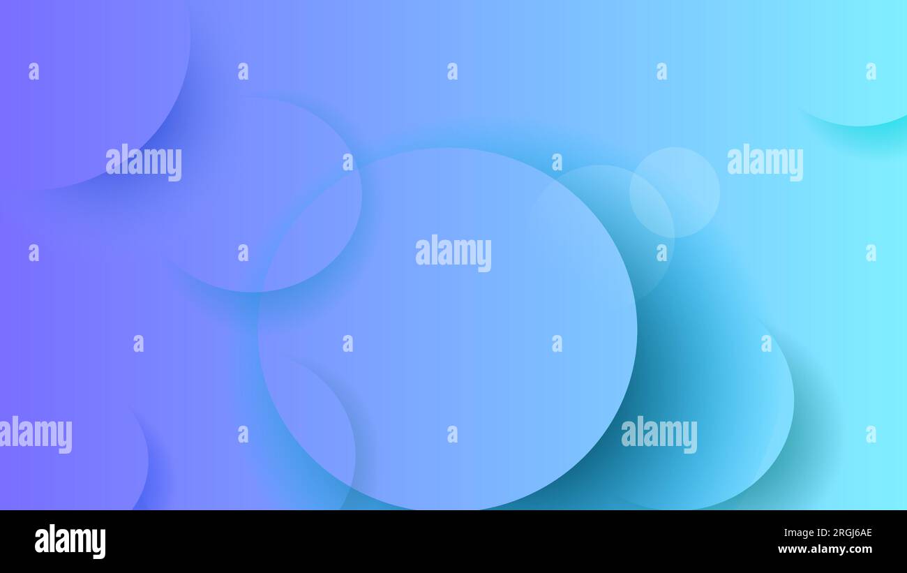 Fading artistic blue green circles glowing amidst gradient geometric ...