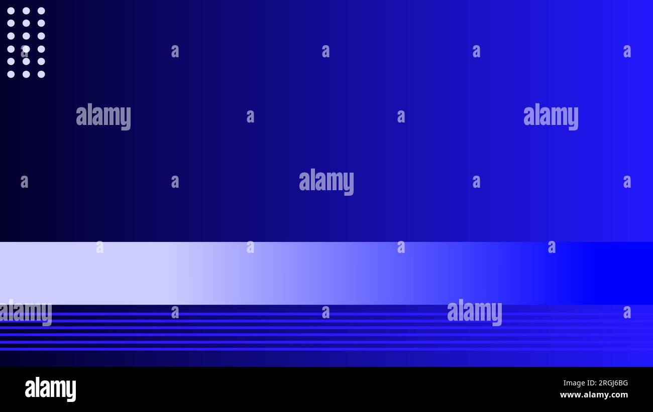 Glowing bluish white ribbon strip horizontal blue gradient presentation ...