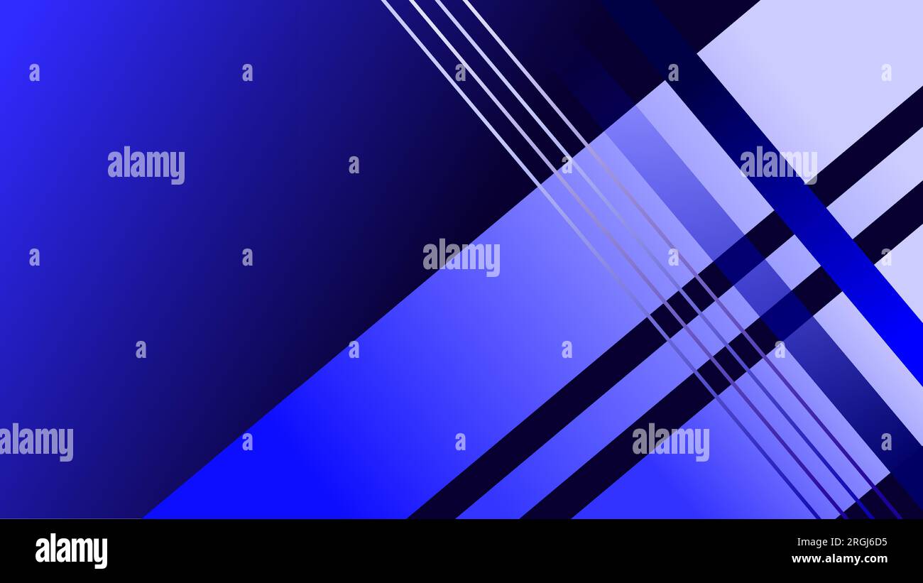 Glowing white strips rectangle fading over dark night blue gradient ...