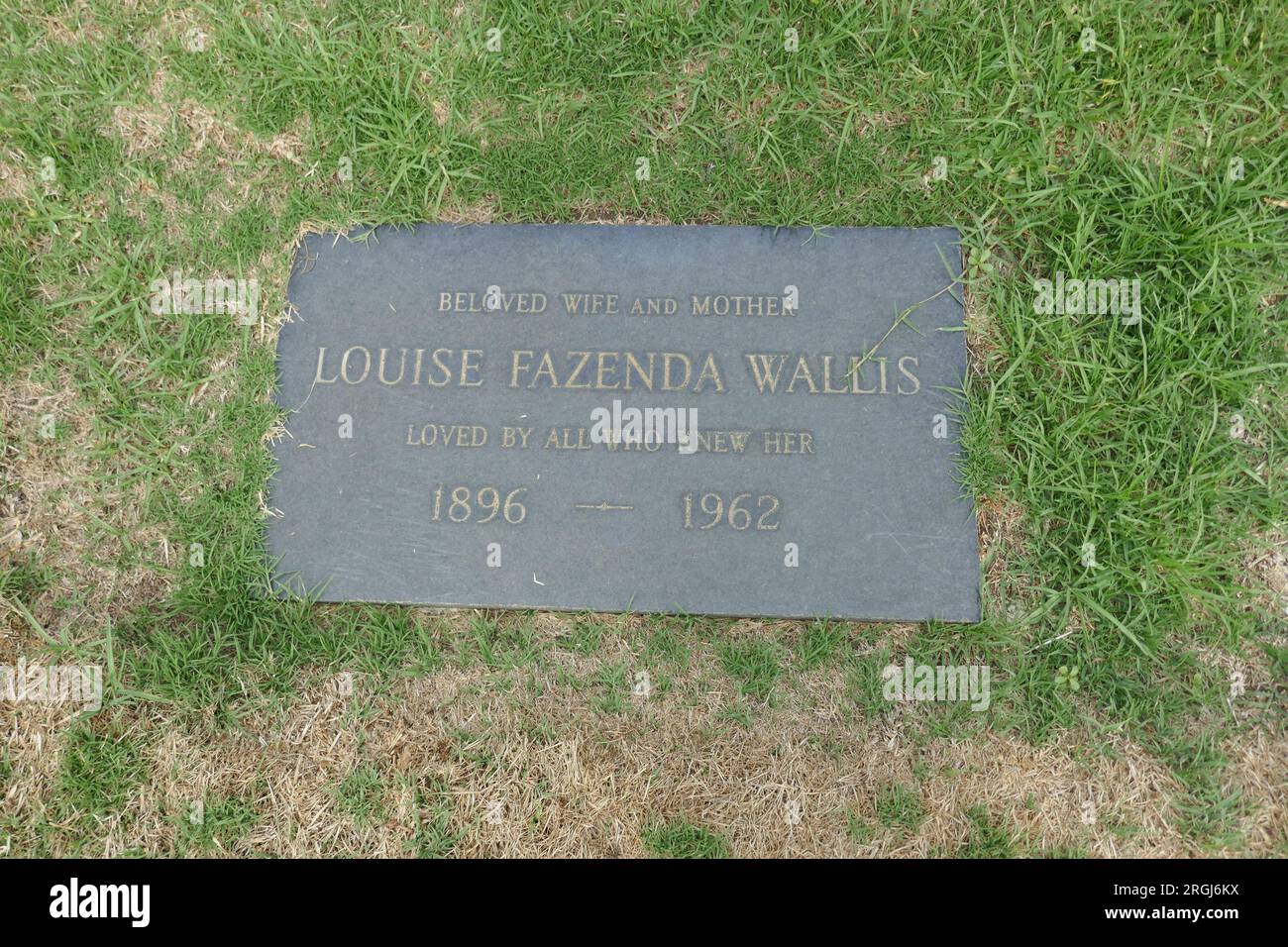 Inglewood, California, USA 8th August 2023 Actress Louise Fazenda Grave in Mignonette Section at ...