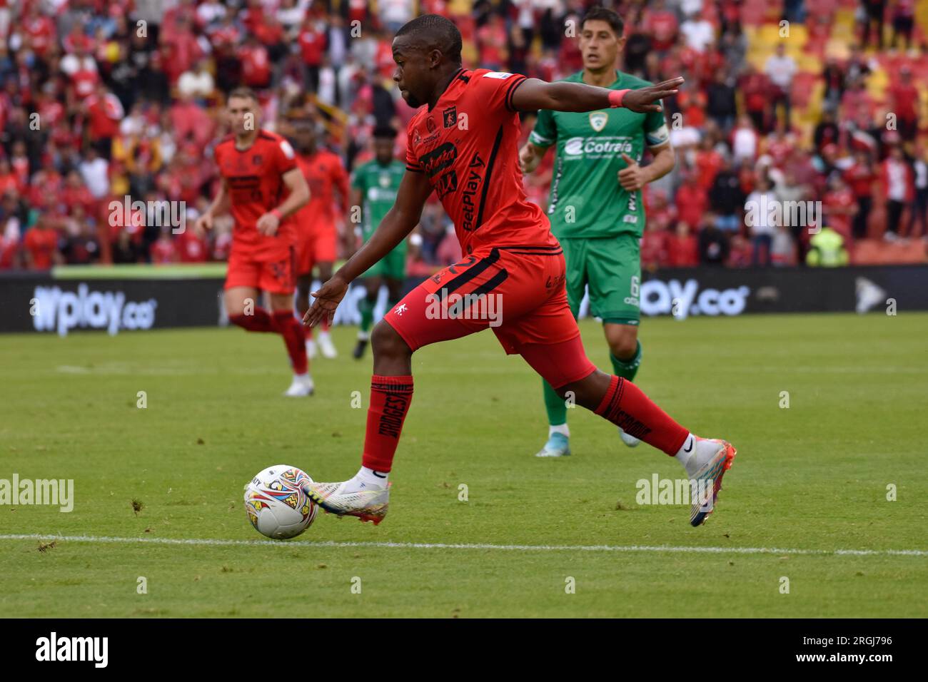 Bogota, Colombia. 06th Aug, 2023. America de Cali player Jader Andres ...