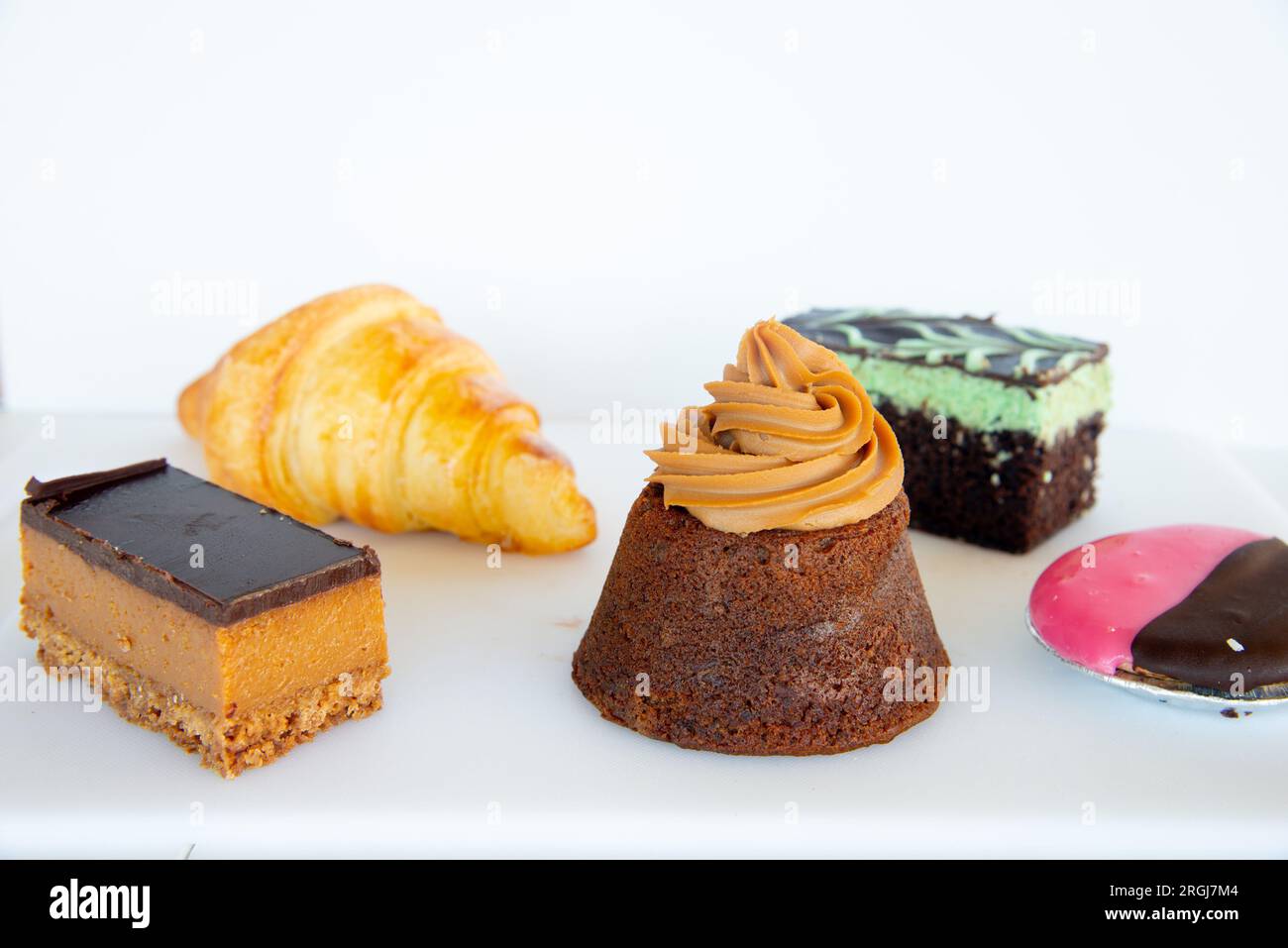 Desert as sweet food in display for the photo shoot in Tokyo, Japan ...