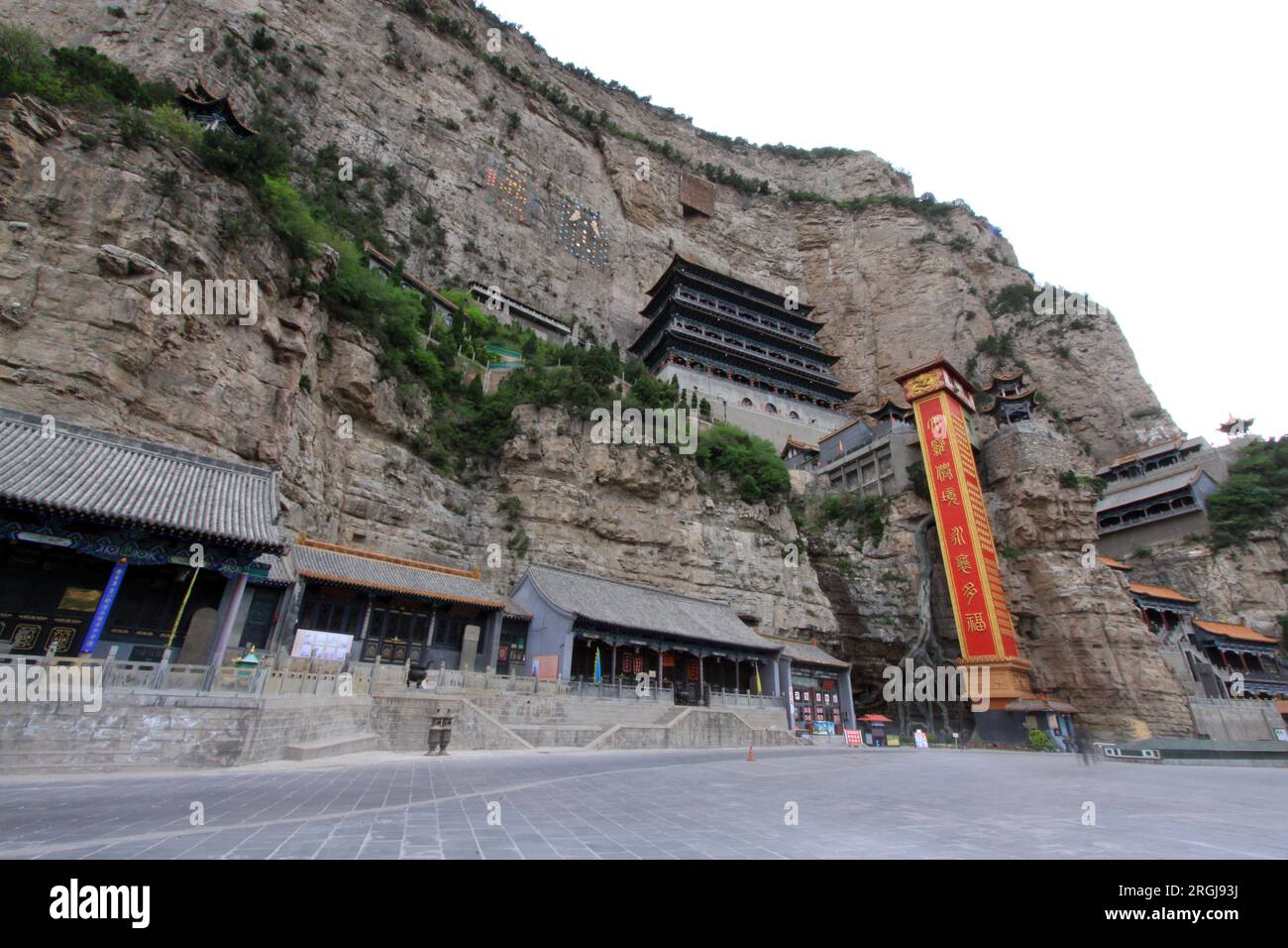 ancient Temple Landscape Architecture in a scenic area, in North China ...