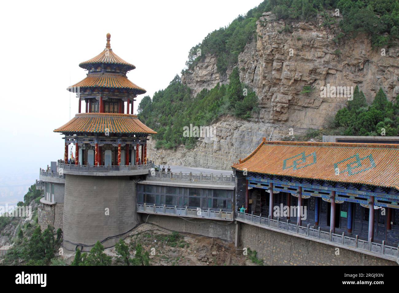 ancient Temple Landscape Architecture in a scenic area, in North China ...