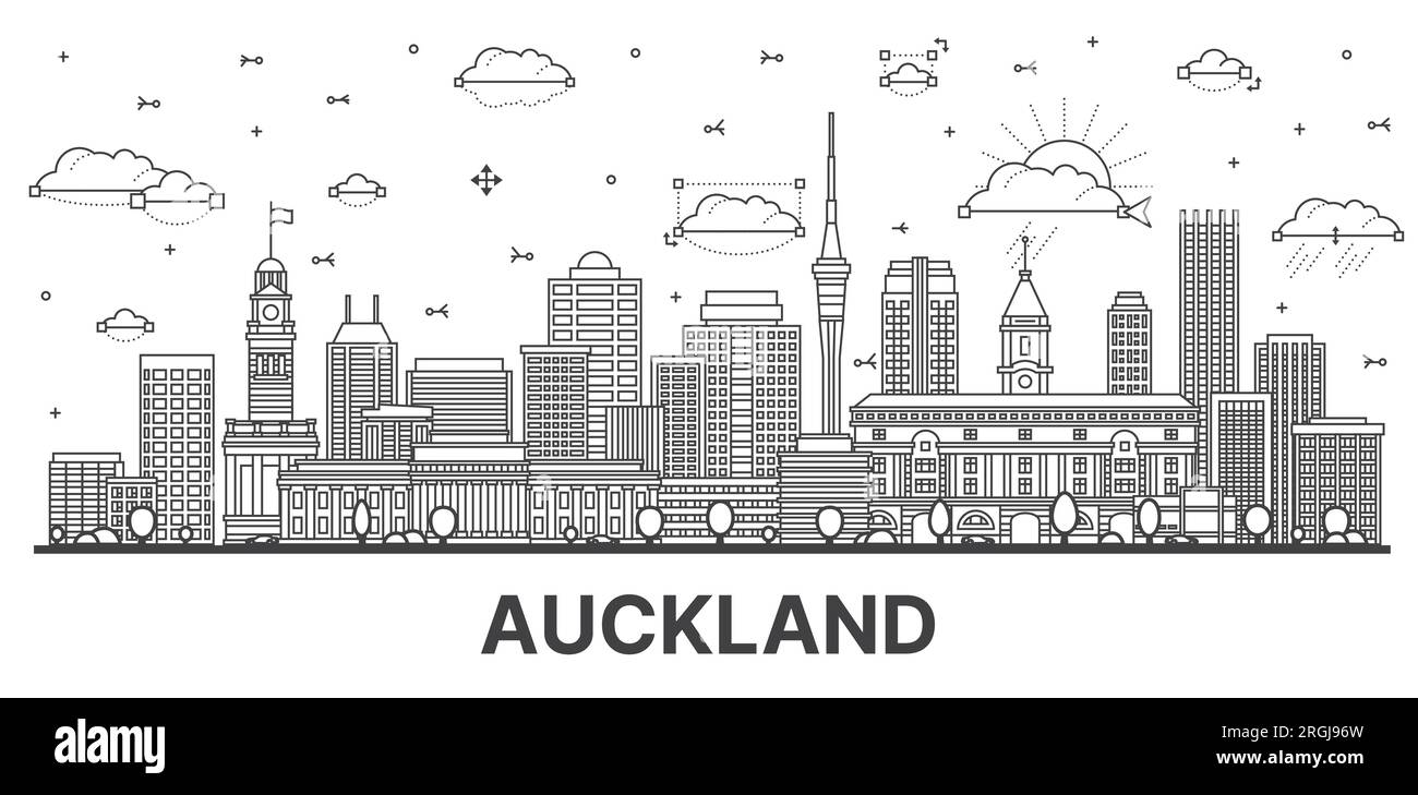 New Zealand City Drawing at Eric Sain blog