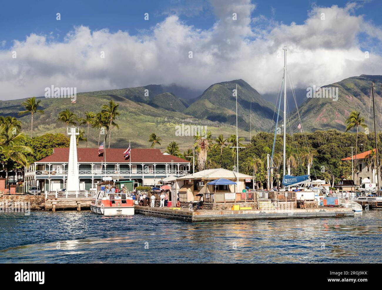 Lahaina on Maui before its destruction bt fire 2023 Stock Photo - Alamy