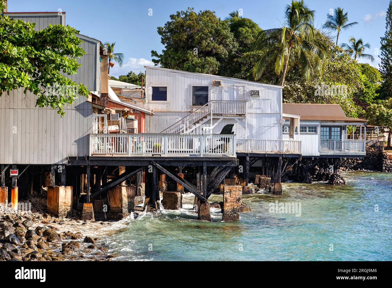 Lahaina on Maui before its destruction bt fire 2023 Stock Photo - Alamy