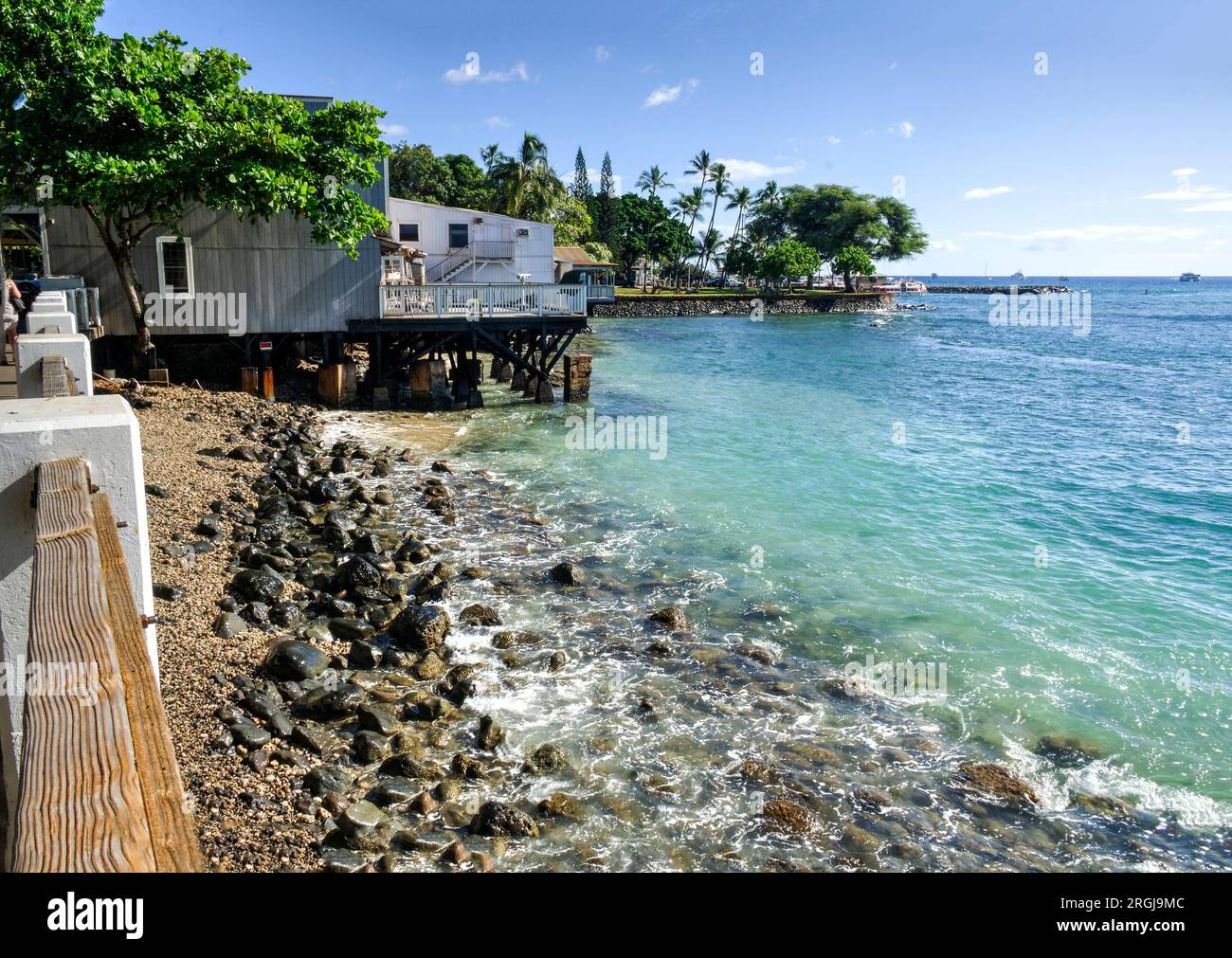 Lahaina on Maui before its destruction bt fire 2023 Stock Photo - Alamy