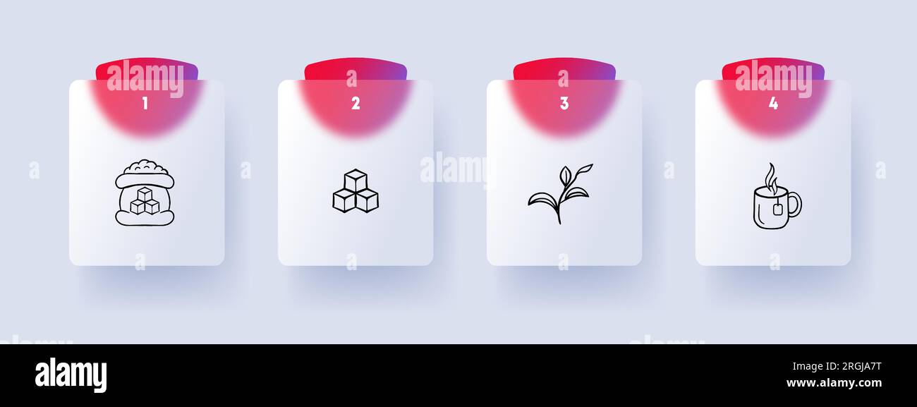 Sugar line icon. Sweetness, tea, coffee, drink, sugar substitute ...