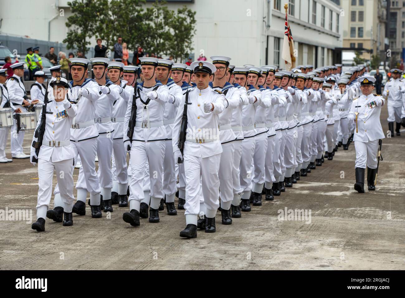 A Royal New Zealand Navy Guard taking part in an International Naval ...