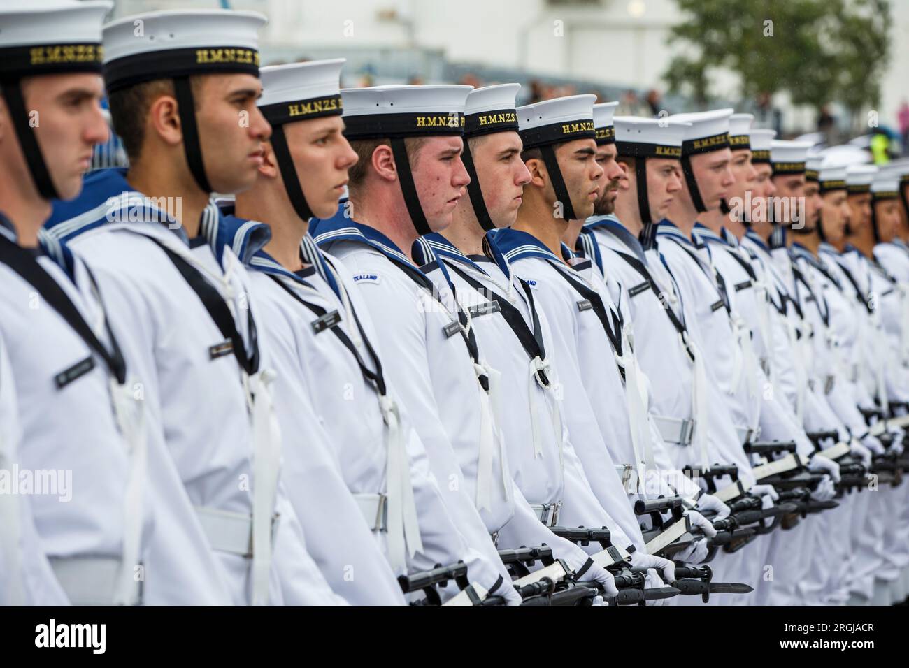 A Royal New Zealand Navy Guard taking part in an International Naval ...