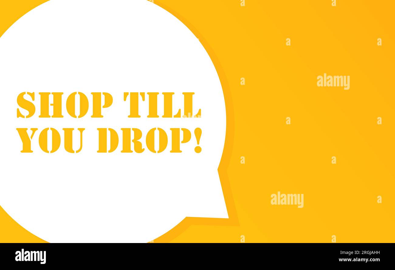 Shop till you drop Stock Vector Images - Alamy