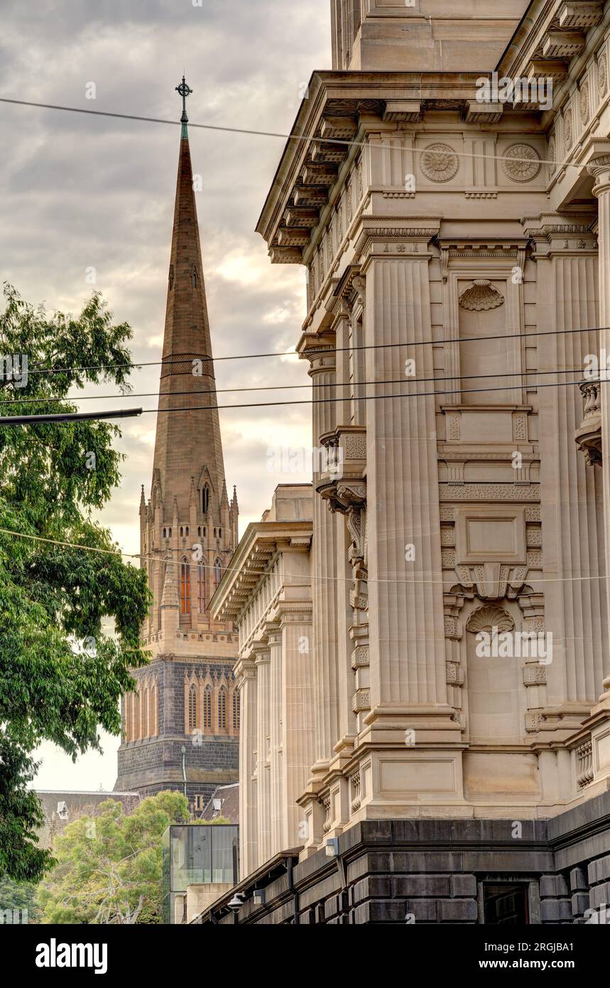 Melbourne Landmarks, Australia Stock Photo - Alamy