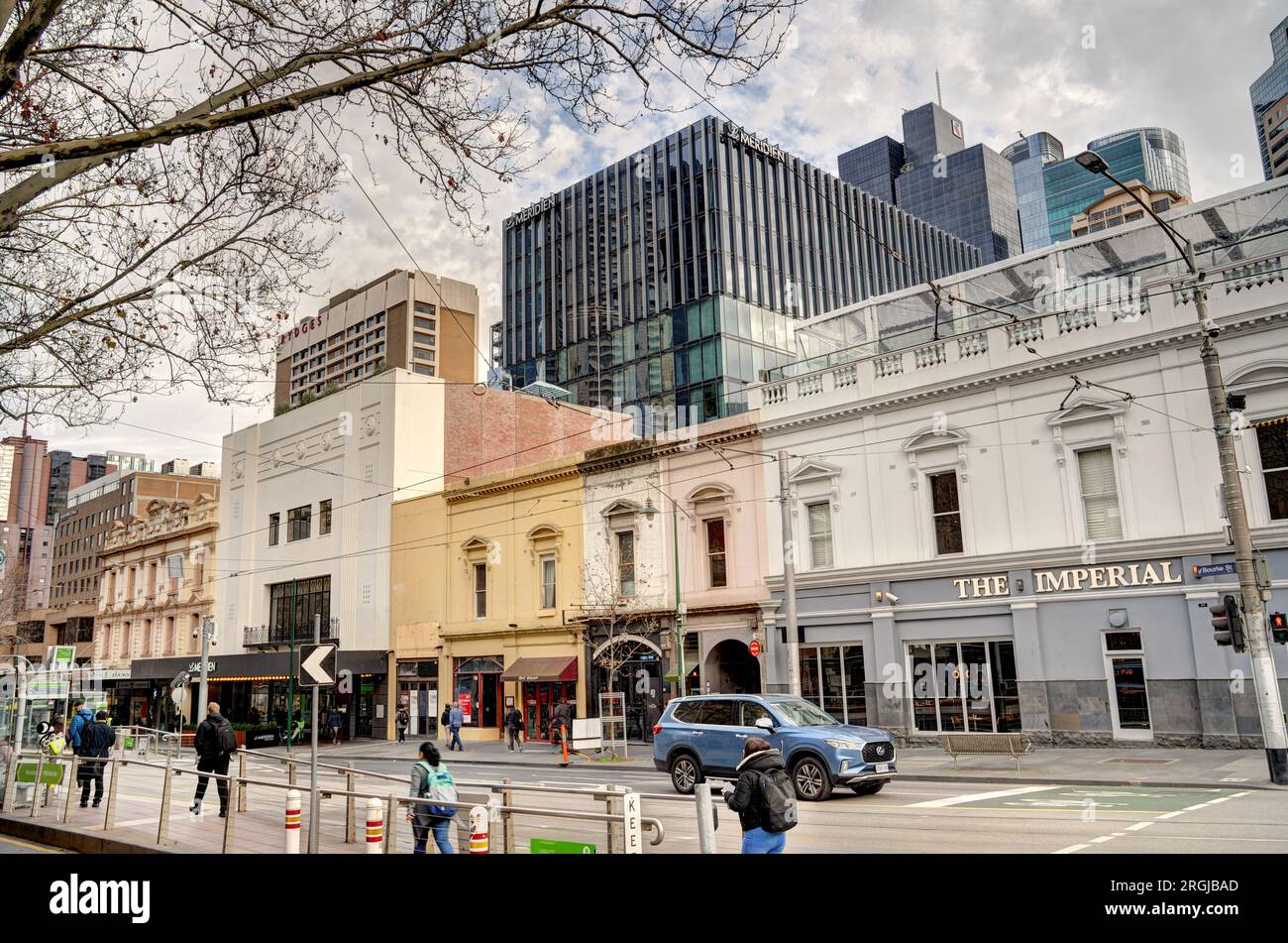 Melbourne Landmarks, Australia Stock Photo - Alamy