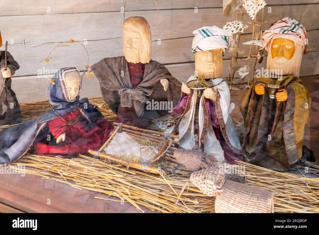 scene from toys birth of Jesus, Christmas Stock Photo - Alamy
