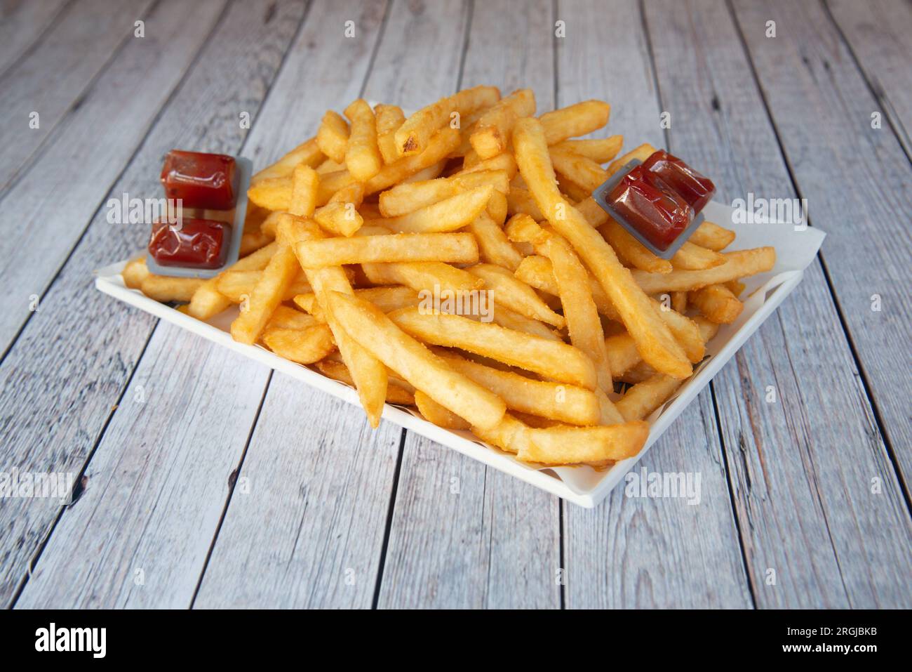 French Fries in display for the photo shoot in Tokyo, Japan. Nowadays ...