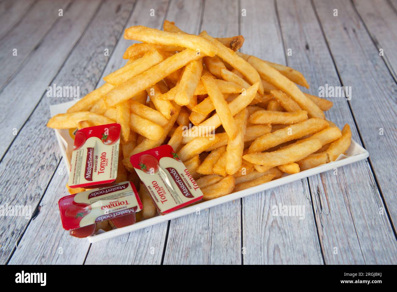 French Fries in display for the photo shoot in Tokyo, Japan. Nowadays ...