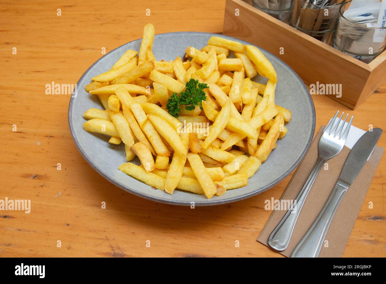 French Fries in display for the photo shoot in Tokyo, Japan. Nowadays ...