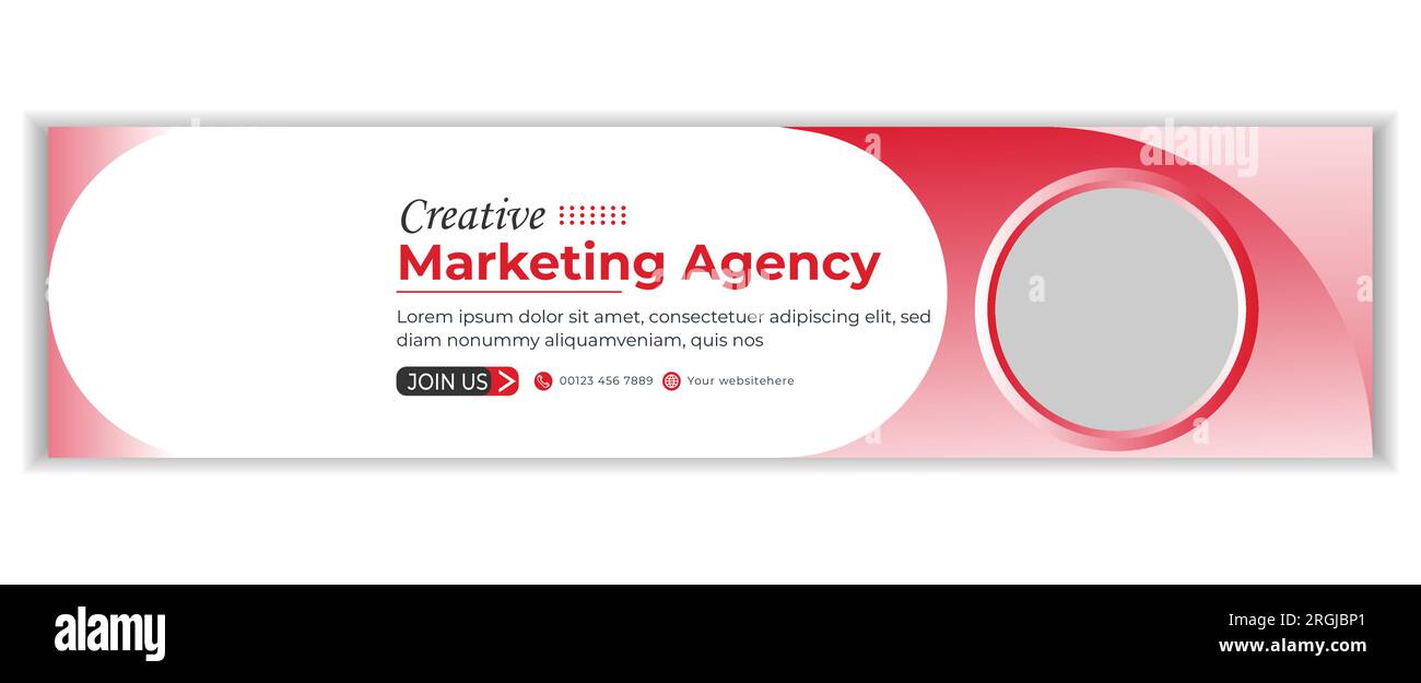 Linkedin Profile Background Banner For Digital Marketing Agency Stock Vector Image And Art Alamy