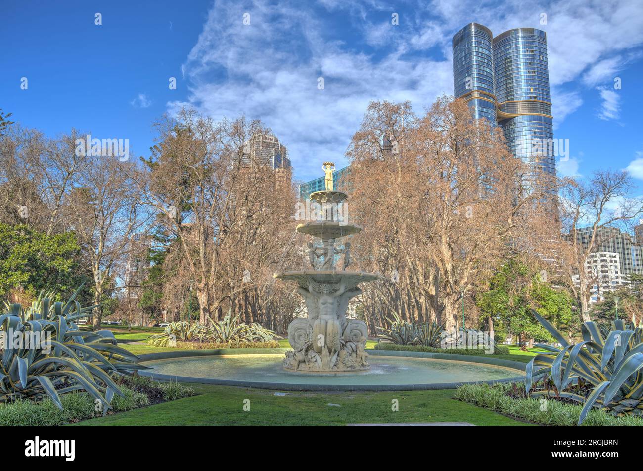 Melbourne Landmarks, Australia Stock Photo - Alamy