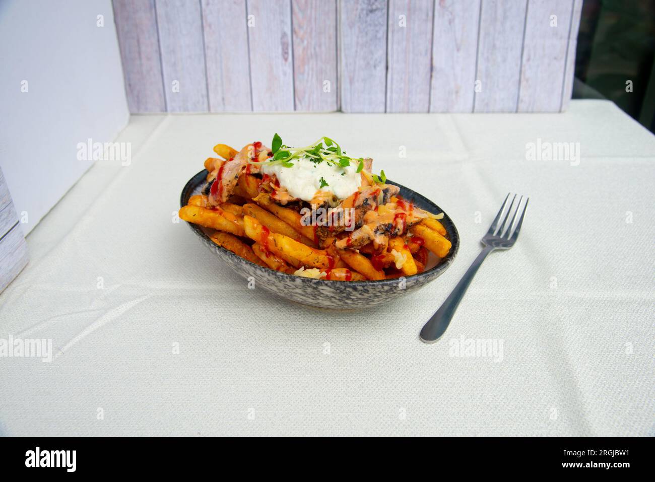 French Fries in display for the photo shoot in Tokyo, Japan. Nowadays ...