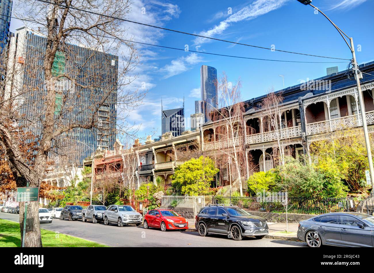 Melbourne Landmarks, Australia Stock Photo - Alamy