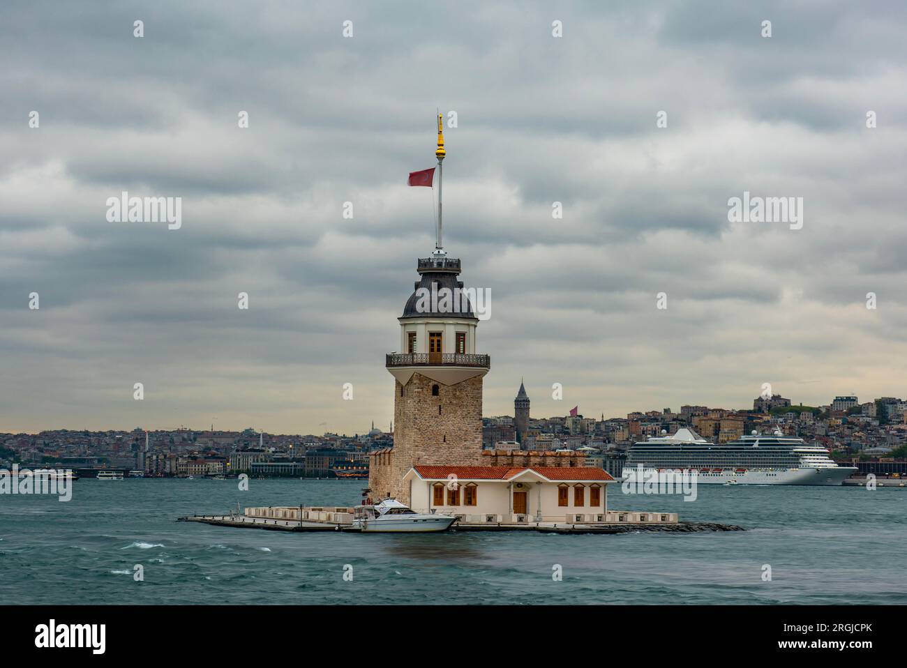 Maiden's Tower in Istanbul, Turkey. (KIZ KULESI). Maiden’s Tower got a new look. Istanbul’s ...