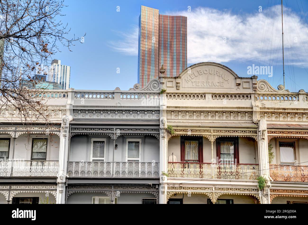 Melbourne Landmarks, Australia Stock Photo - Alamy