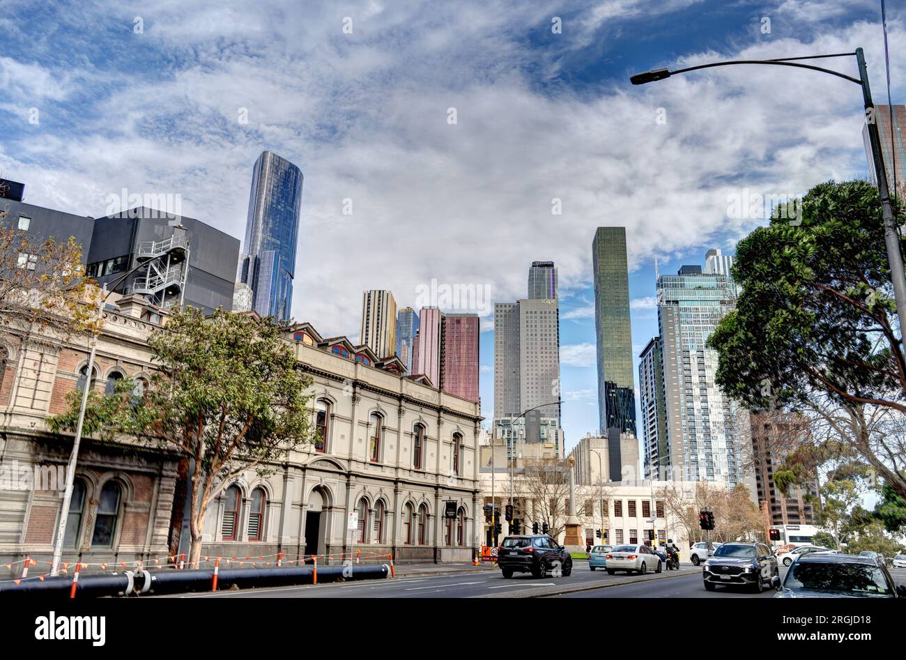 Melbourne Landmarks, Australia Stock Photo - Alamy
