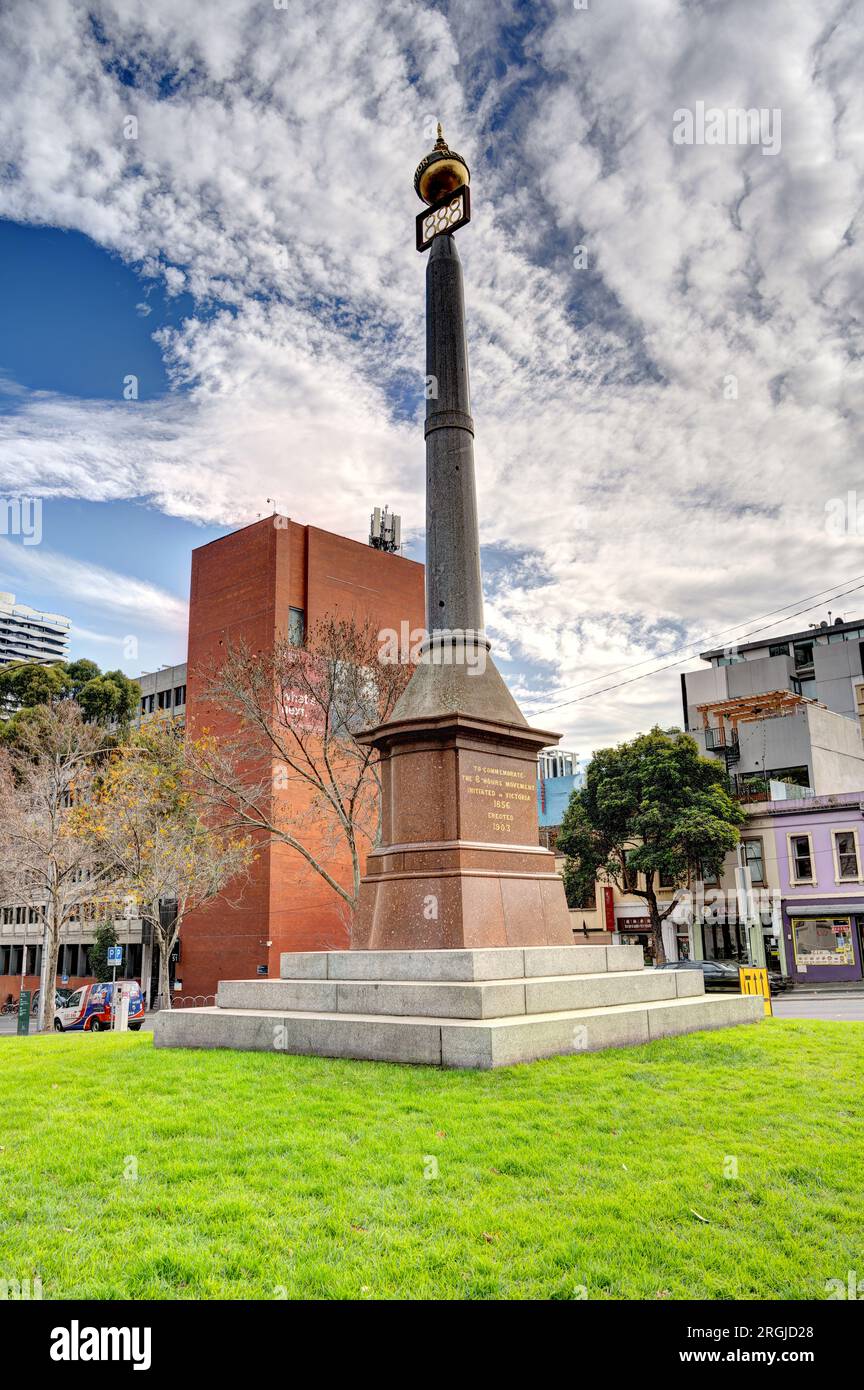 Melbourne Landmarks, Australia Stock Photo - Alamy