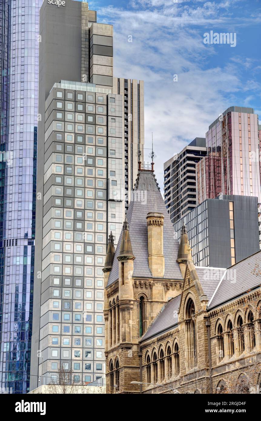 Melbourne Landmarks, Australia Stock Photo - Alamy