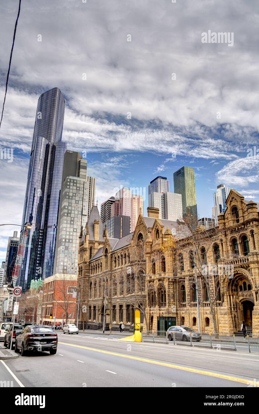 Melbourne Landmarks, Australia Stock Photo - Alamy