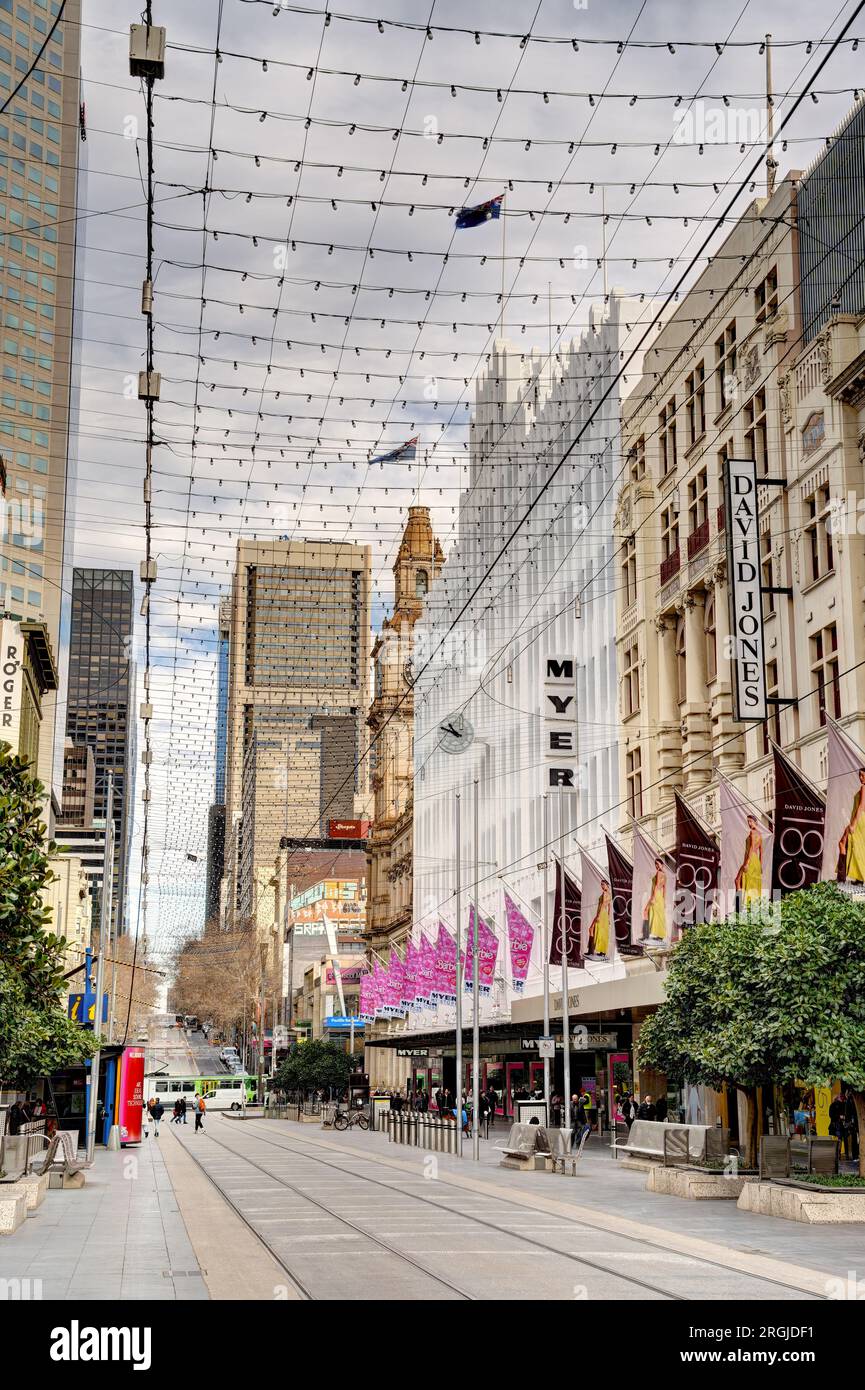 Melbourne Landmarks, Australia Stock Photo - Alamy