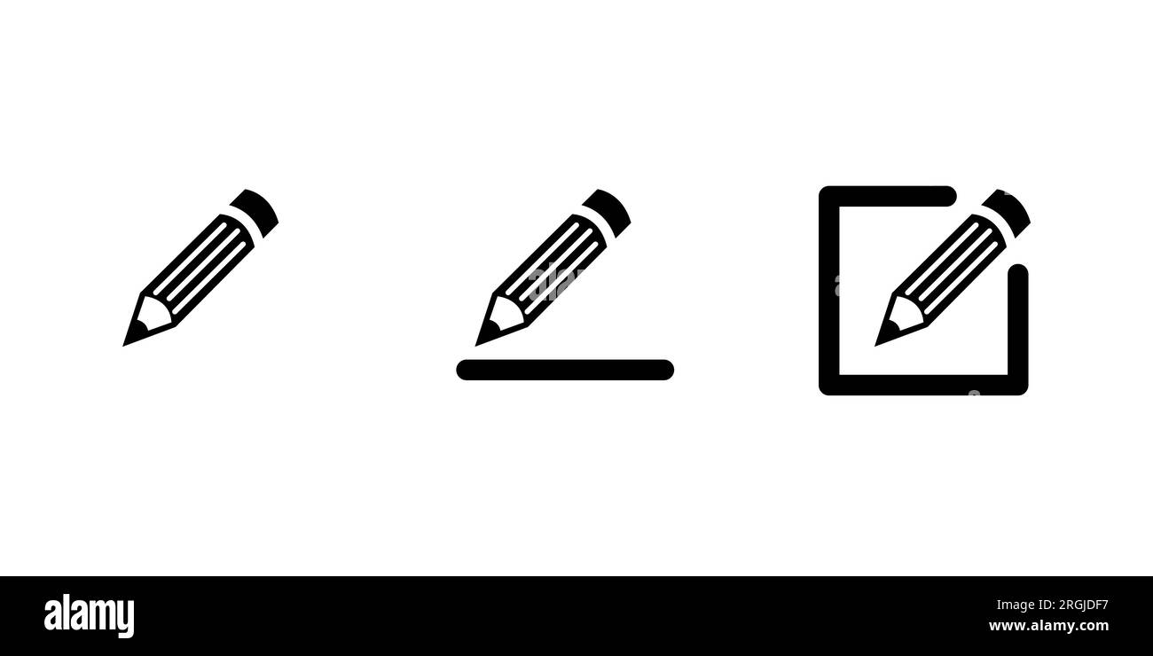 Edit icon vector logo Stock Vector Images - Alamy