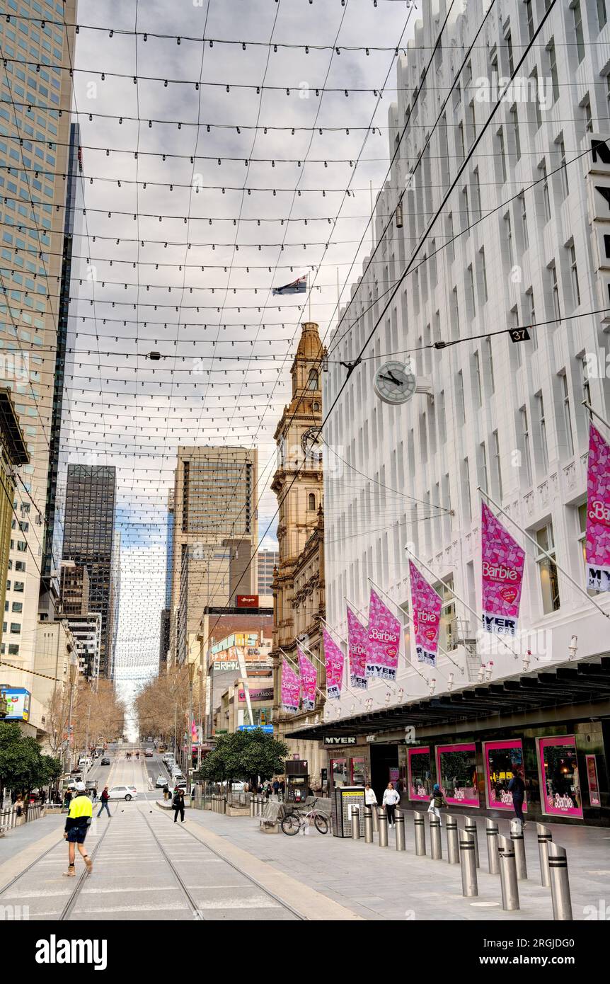 Melbourne Landmarks, Australia Stock Photo - Alamy