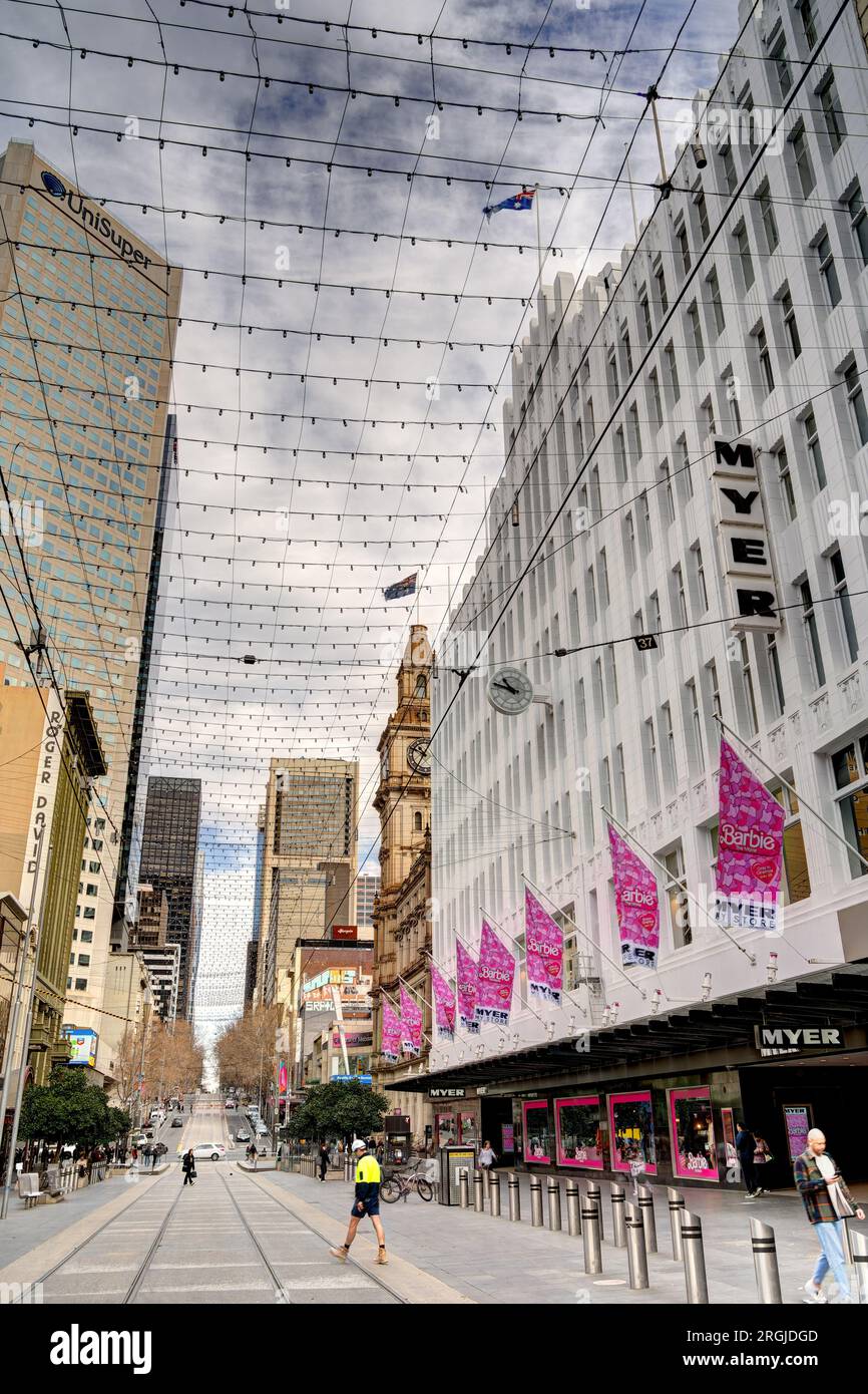 Melbourne Landmarks, Australia Stock Photo - Alamy