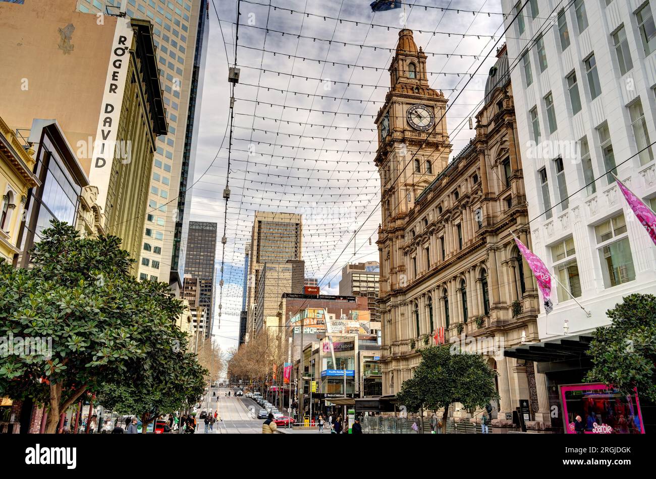 Melbourne Landmarks, Australia Stock Photo - Alamy