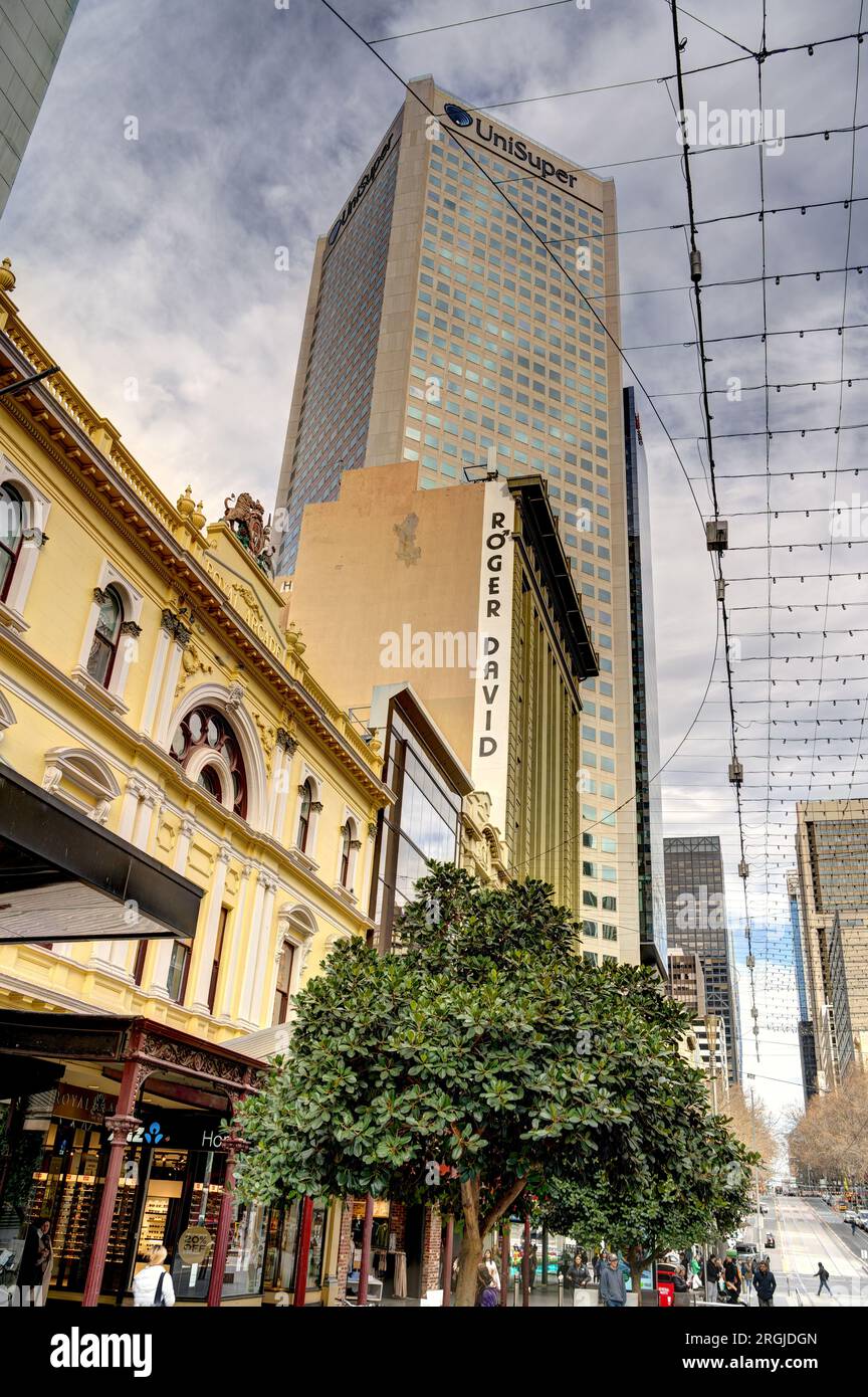 Melbourne Landmarks, Australia Stock Photo - Alamy