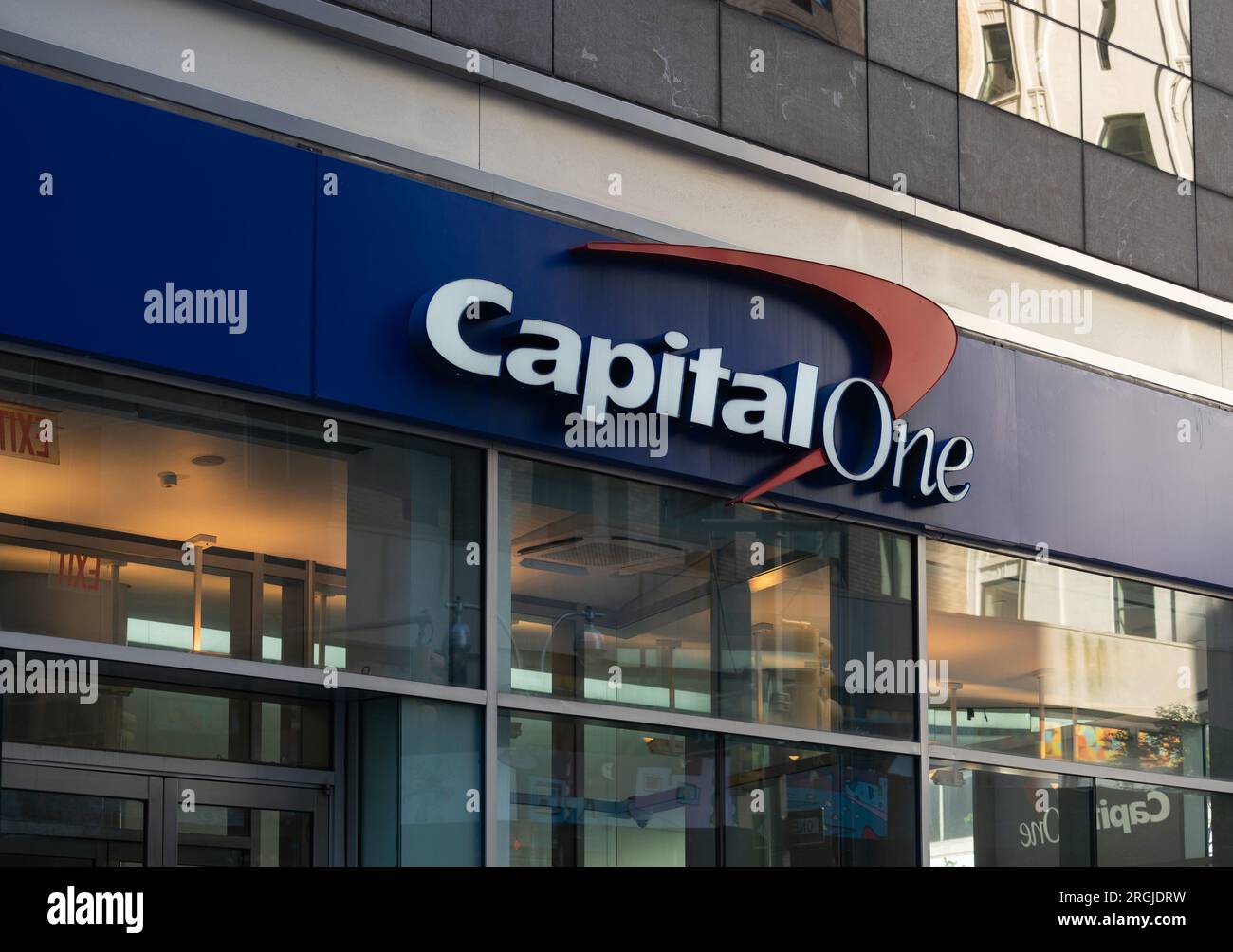 New York City, USA. 09th Aug, 2023. Capital One Bank in Midtown ...