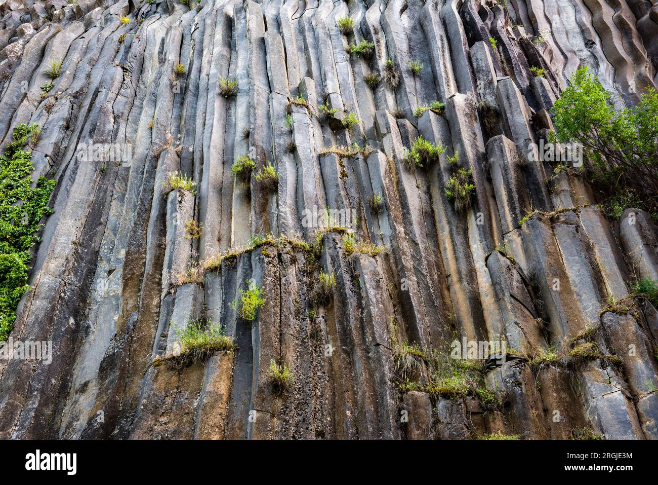 Basalt Rocks in Boyabat District. Sinop, Turkey. Volcanic rock outcrops ...