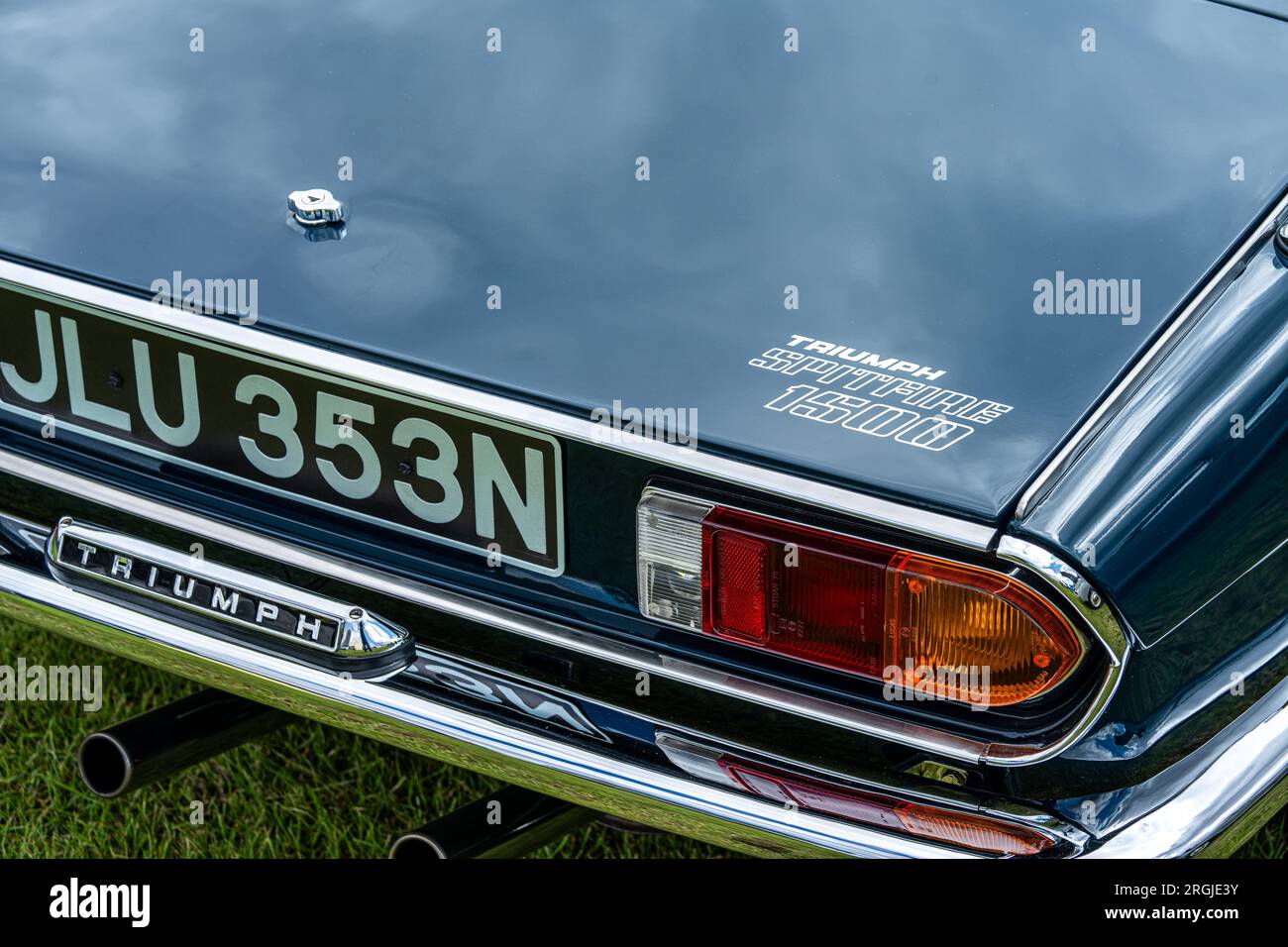 Classic Car Rally Triumph Spitfire 1500 Rear Badge and exhausts Stock ...