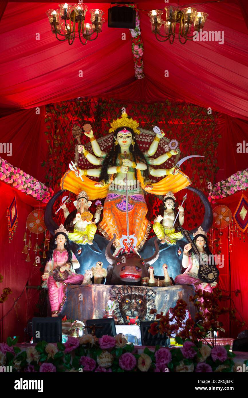 Navratri puja hi-res stock photography and images - Alamy