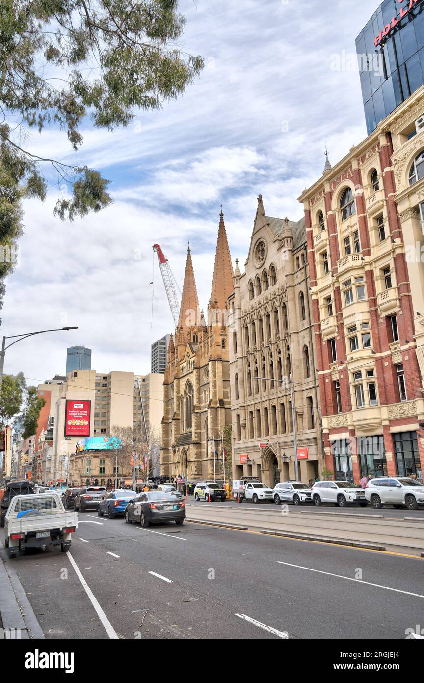 Melbourne Landmarks, Australia Stock Photo - Alamy